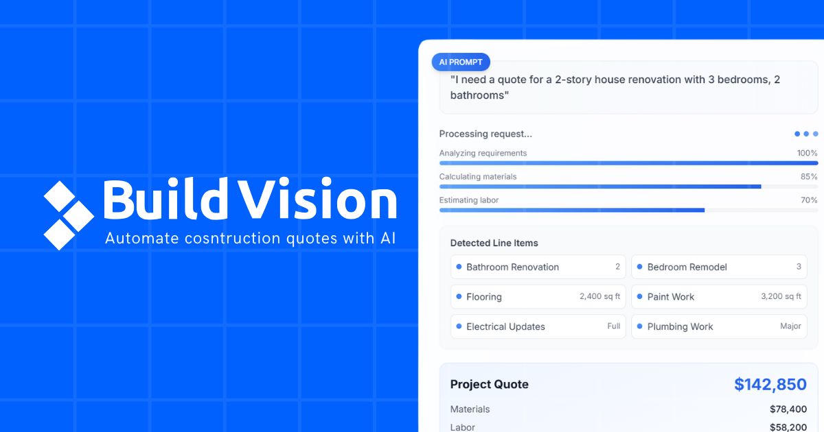 BuildVision | AI-Powered Construction Management Platform